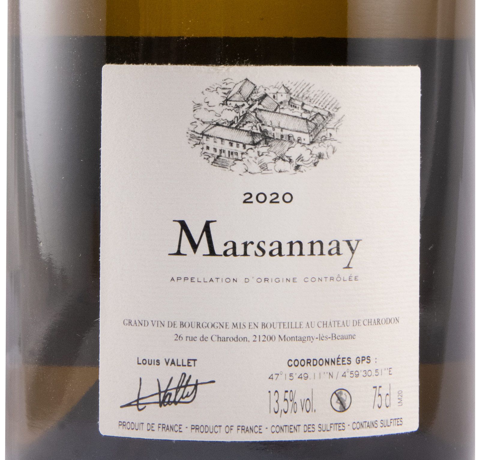 2020 Château de Charodon Marsannay Gevrey-Chambertin white