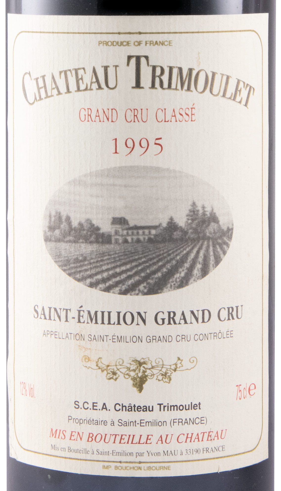 1995 Château Trimoulet Saint-Émilion red