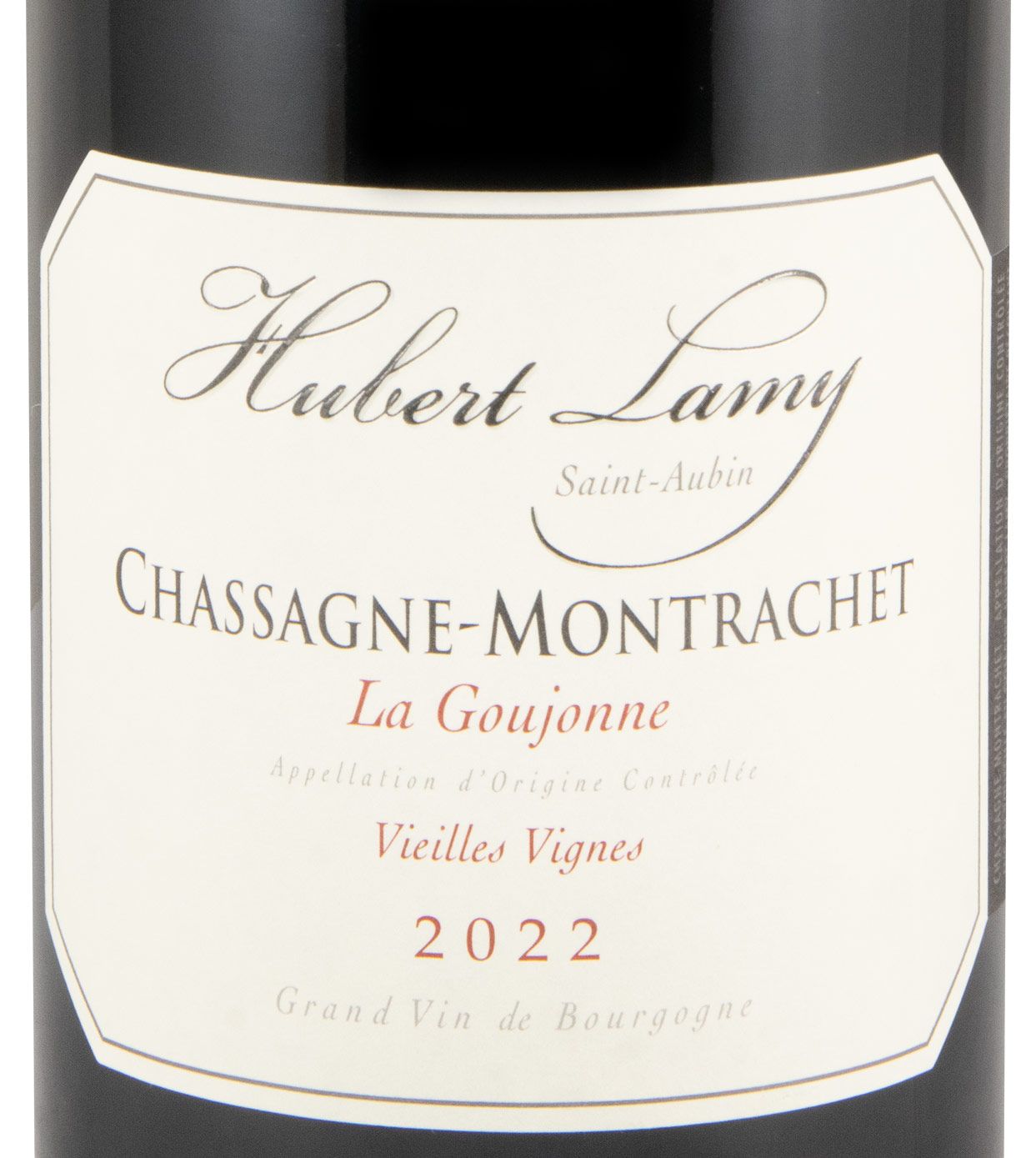 2022 Domaine Hubert Lamy La Goujonne Chassagne-Montrachet tinto