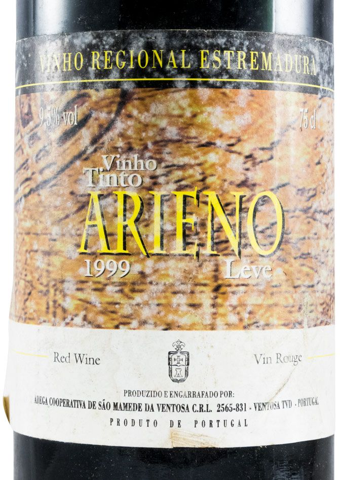 1999 Adega Cooperativa São Mamede da Ventoza Arieno tinto