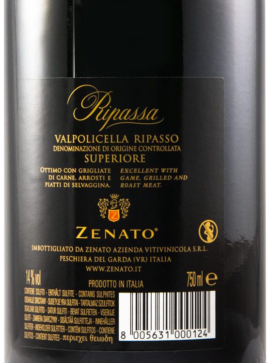 2016 Zenato Ripassa Valpolicella Ripasso Superiore tinto