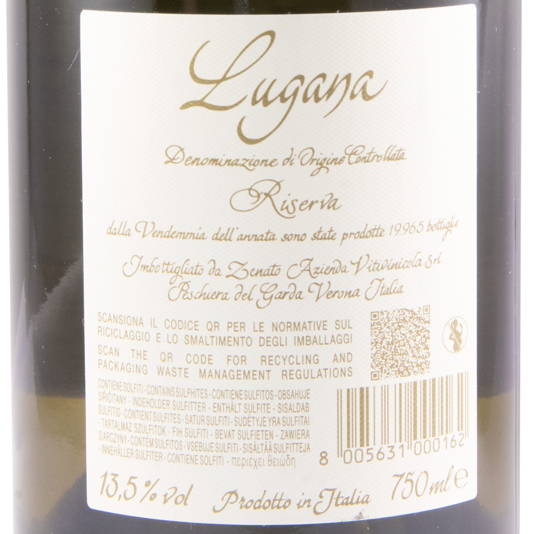 2019 Zenato Sergio Riserva Lugana branco