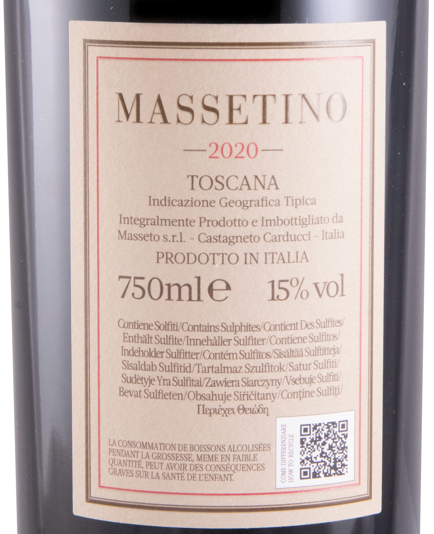 2020 Massetino tinto