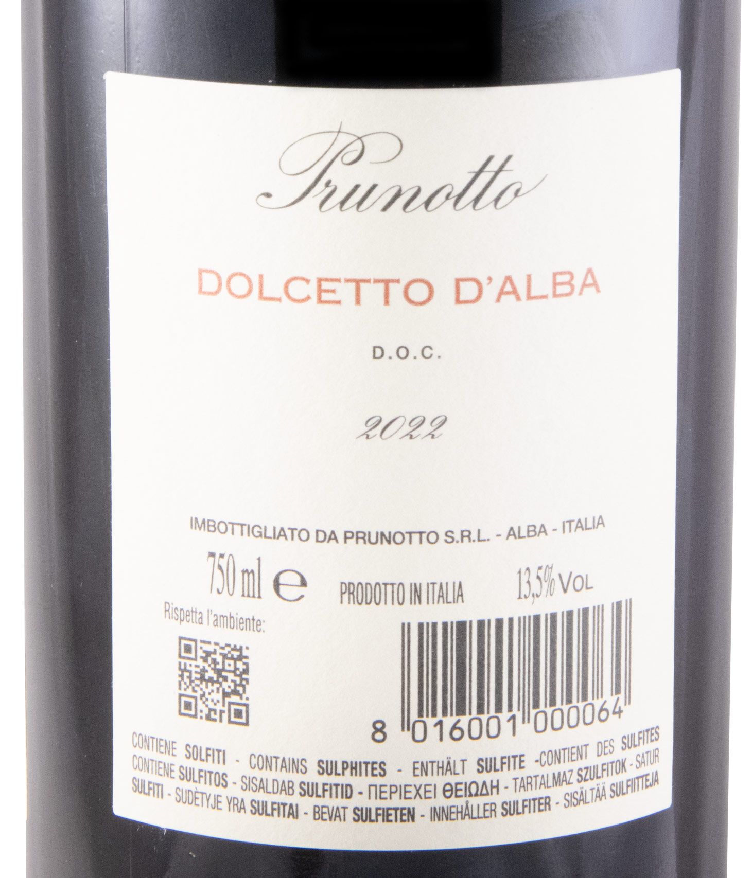 2022 Prunotto Dolcetto d'Alba tinto
