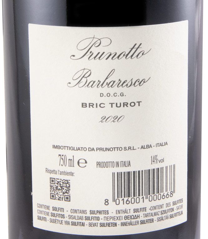 2020 Prunotto Bric Turot Barbaresco tinto