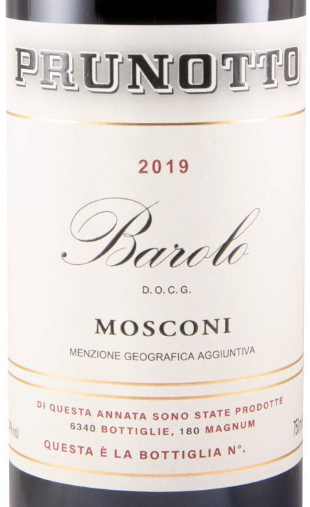 2019 Prunotto Mosconi Barolo tinto