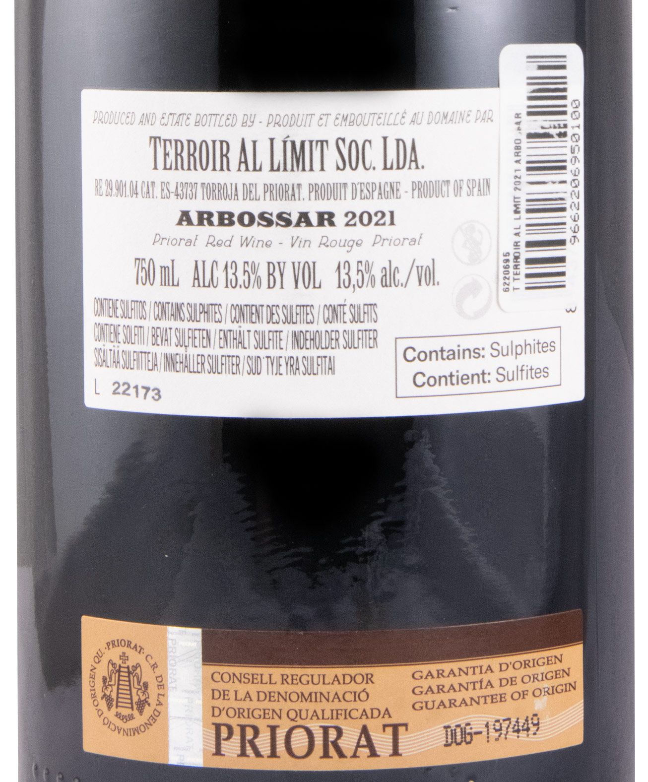 2021 Terroir al Límit Arbossar Priorat tinto