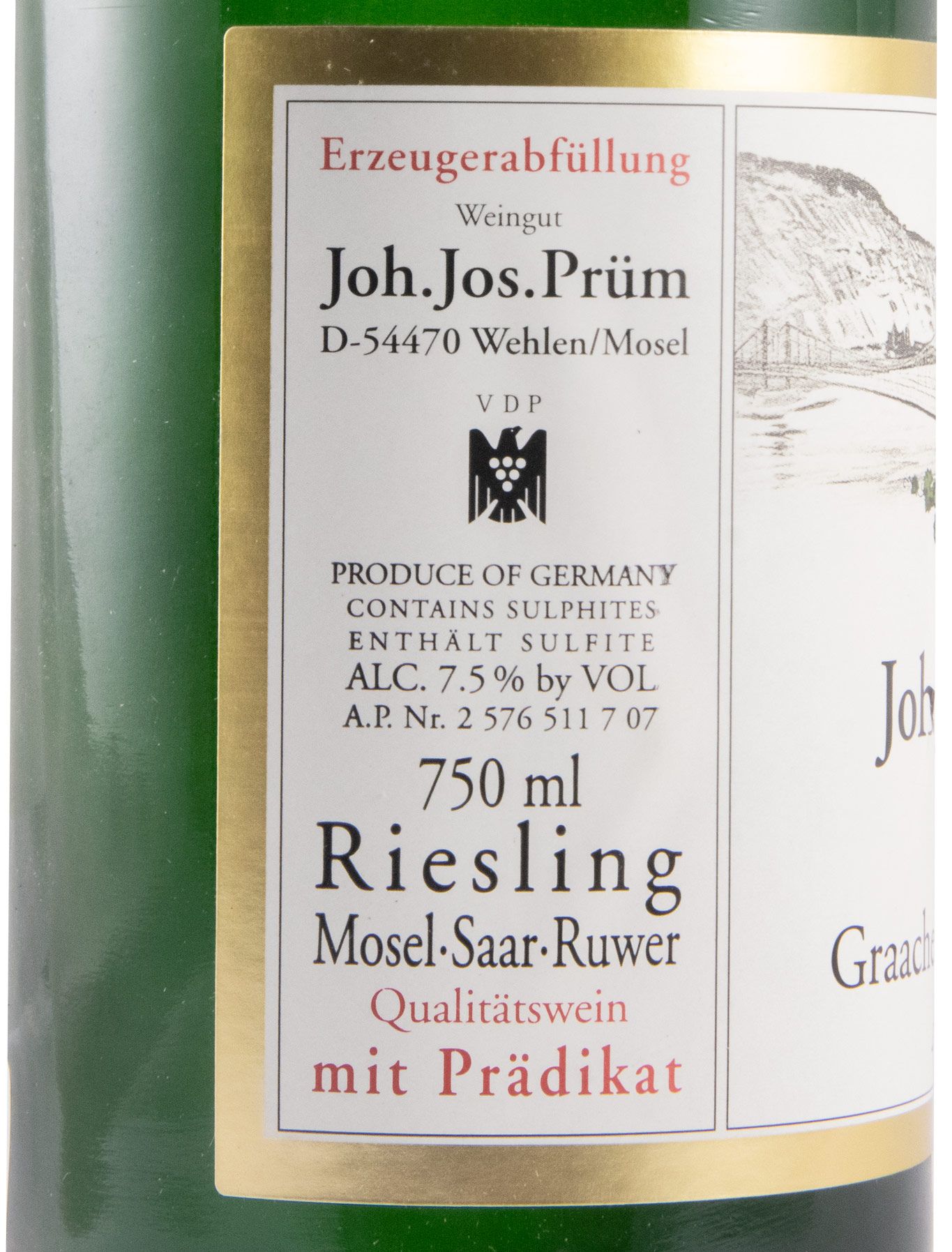 2005 Joh. Jos. Prüm Graacher Himmelreich Auslese branco