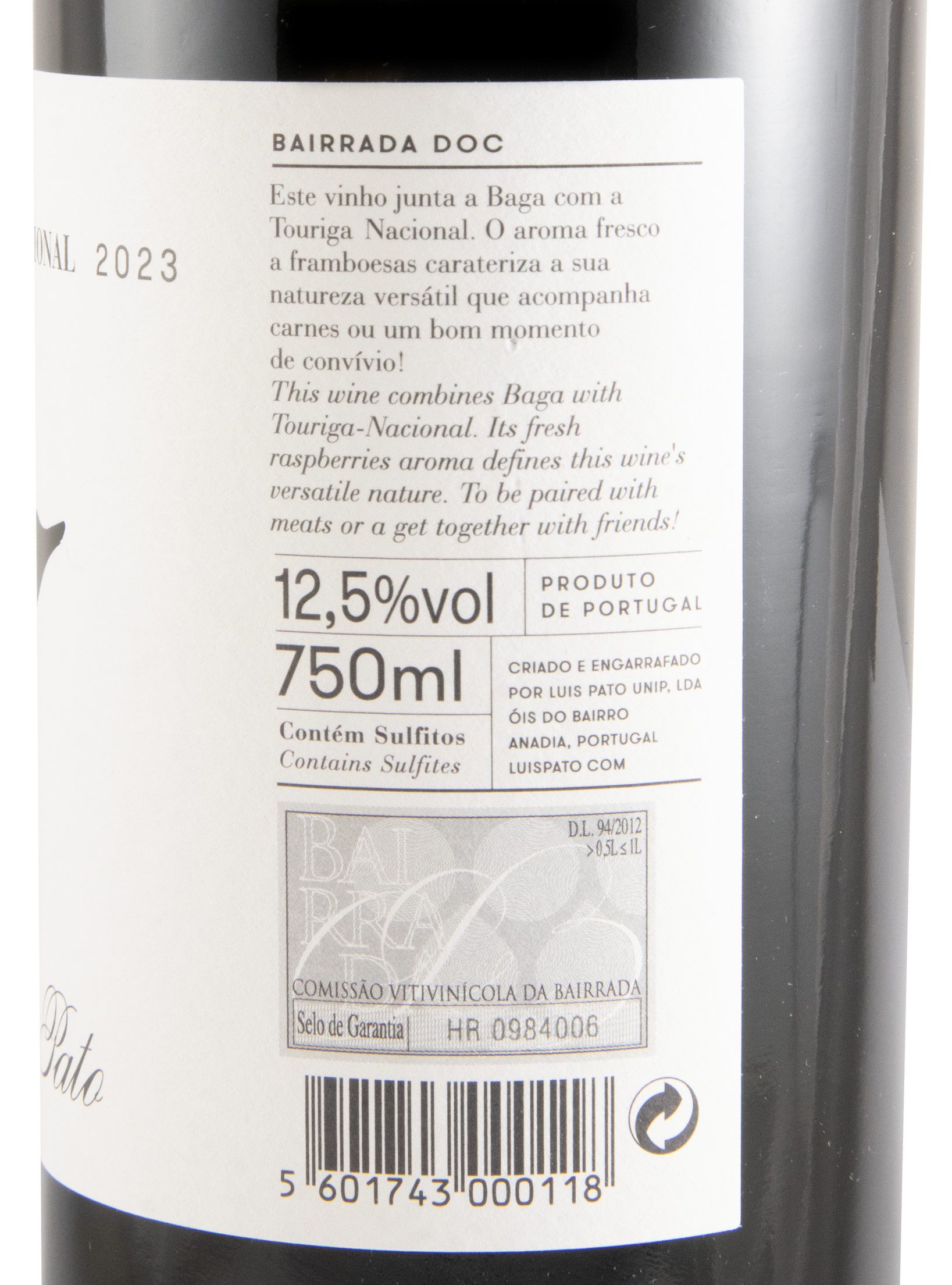 2023 Luís Pato Baga & Touriga Nacional tinto