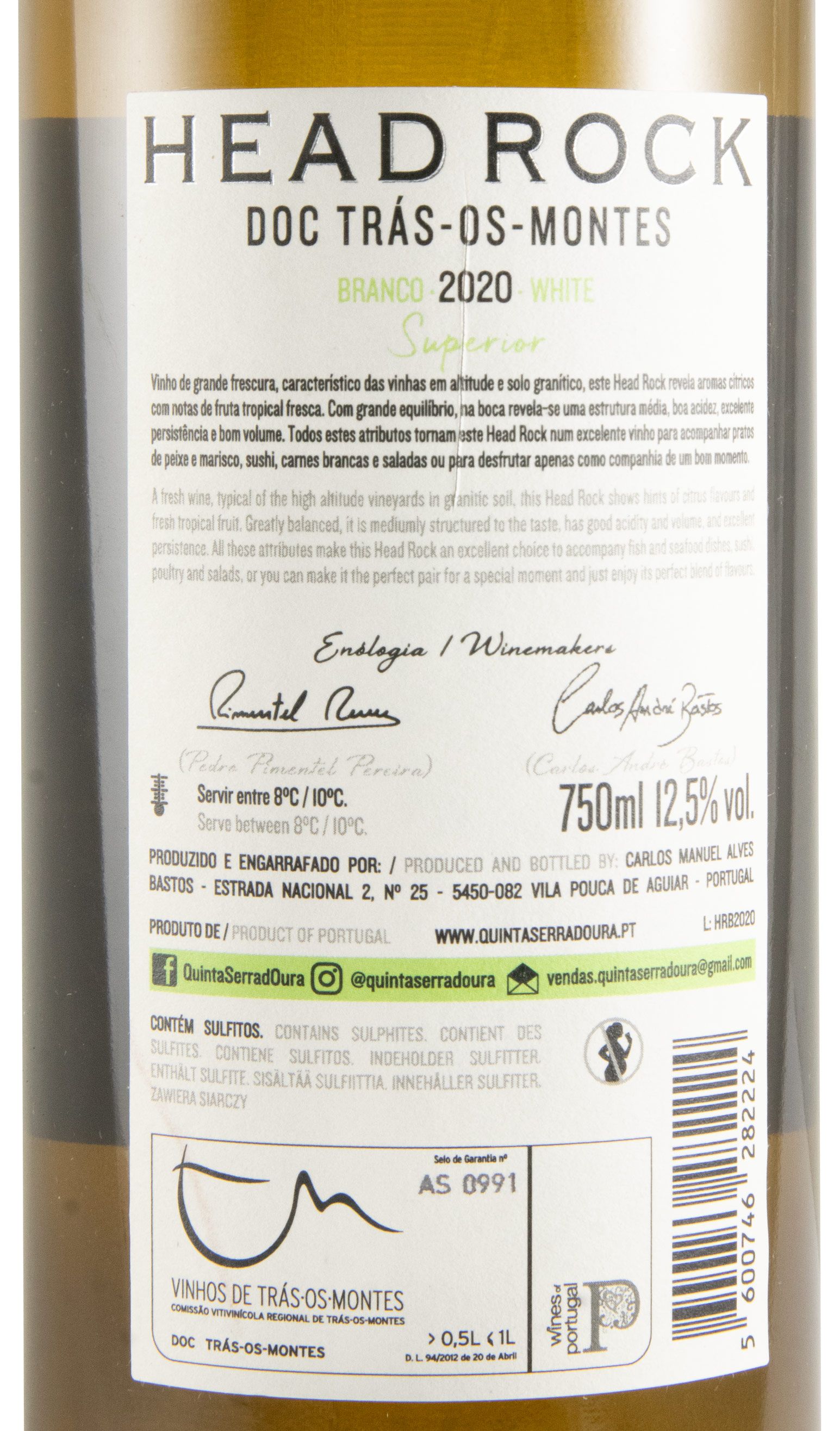 2020 Head Rock Superior branco