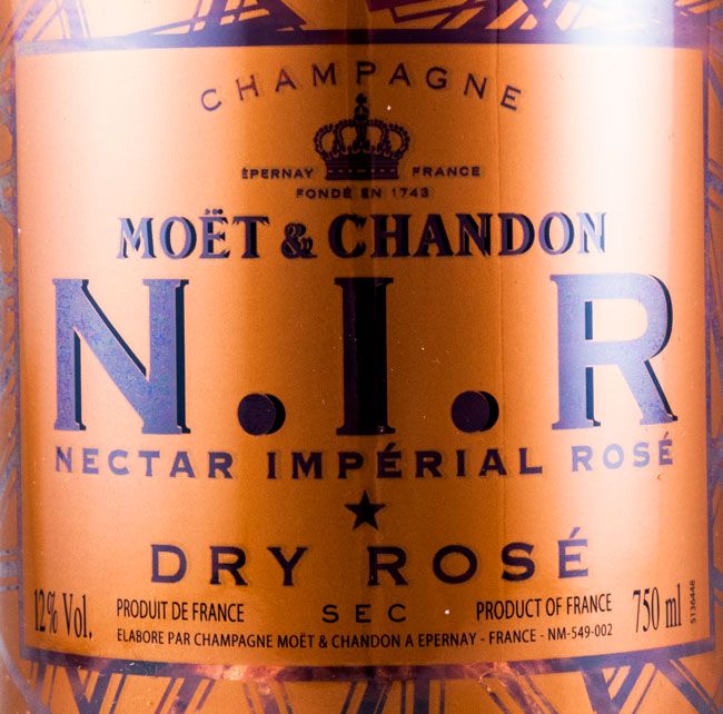 Champagne Moet & Chandon N.I.R. Nectar Imperial Dry Luminous Edition rosé
