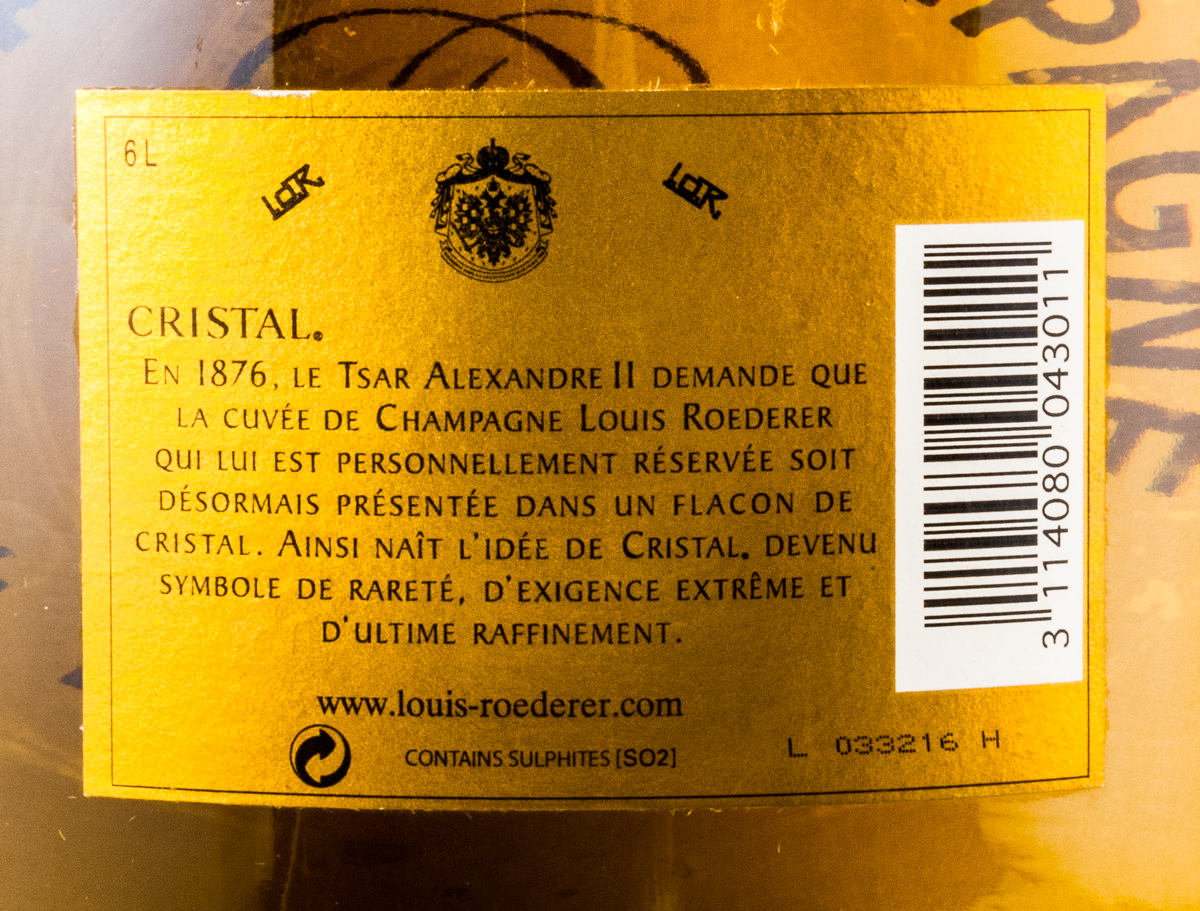 Champagne Louis Roederer Cristal Bruto 6L