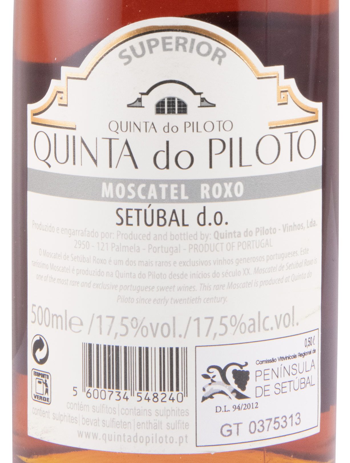 2015 Moscatel Roxo de Setúbal Quinta do Piloto Superior 50cl